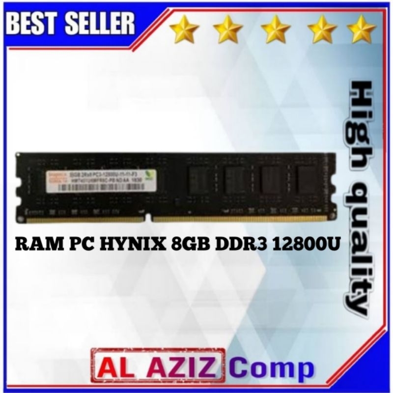 Jual RAM PC HYNIX 8GB DDR3 PC3-12800 / 1600MHz | Shopee Indonesia