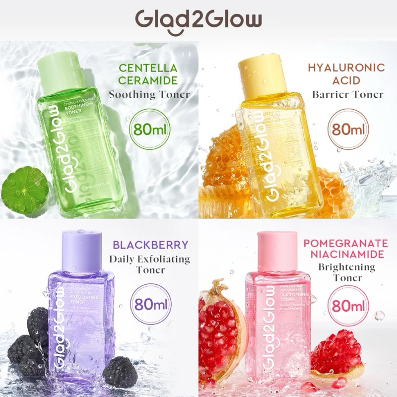 Jual Glad2Glow Toner | Brightening | Daily Exfo | Barrier | Shooting ...