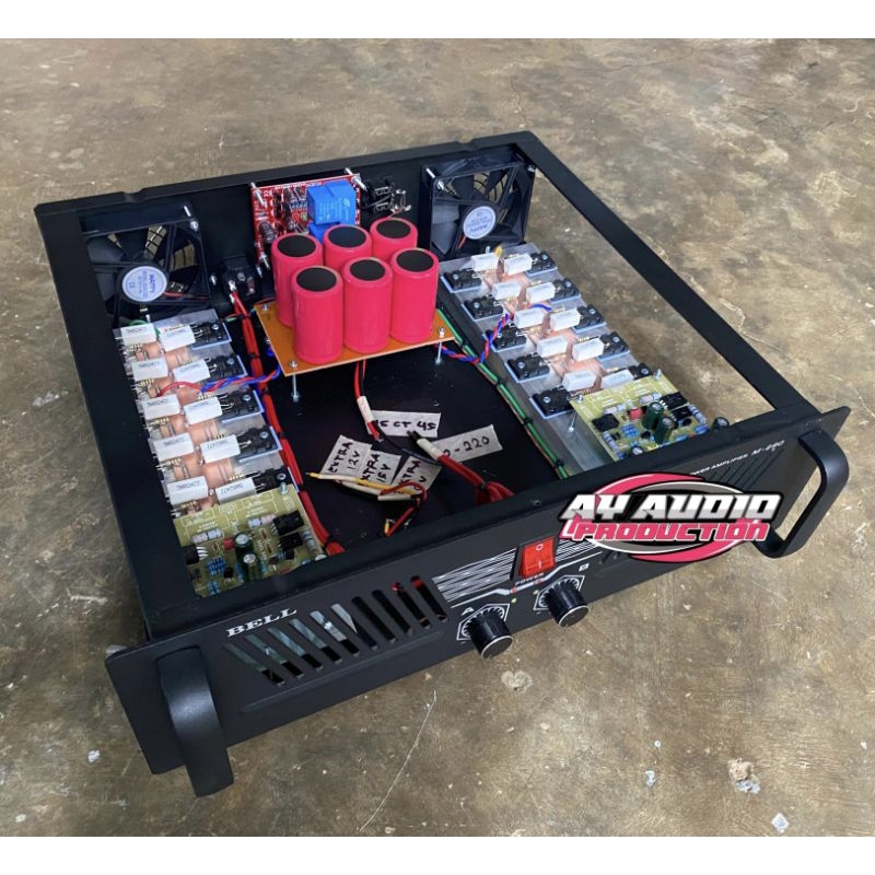 Jual POWER AMPLIFIER RAKITAN 10A CT 45V (TANPA TRAFO) FREE PACKING KAYU ...