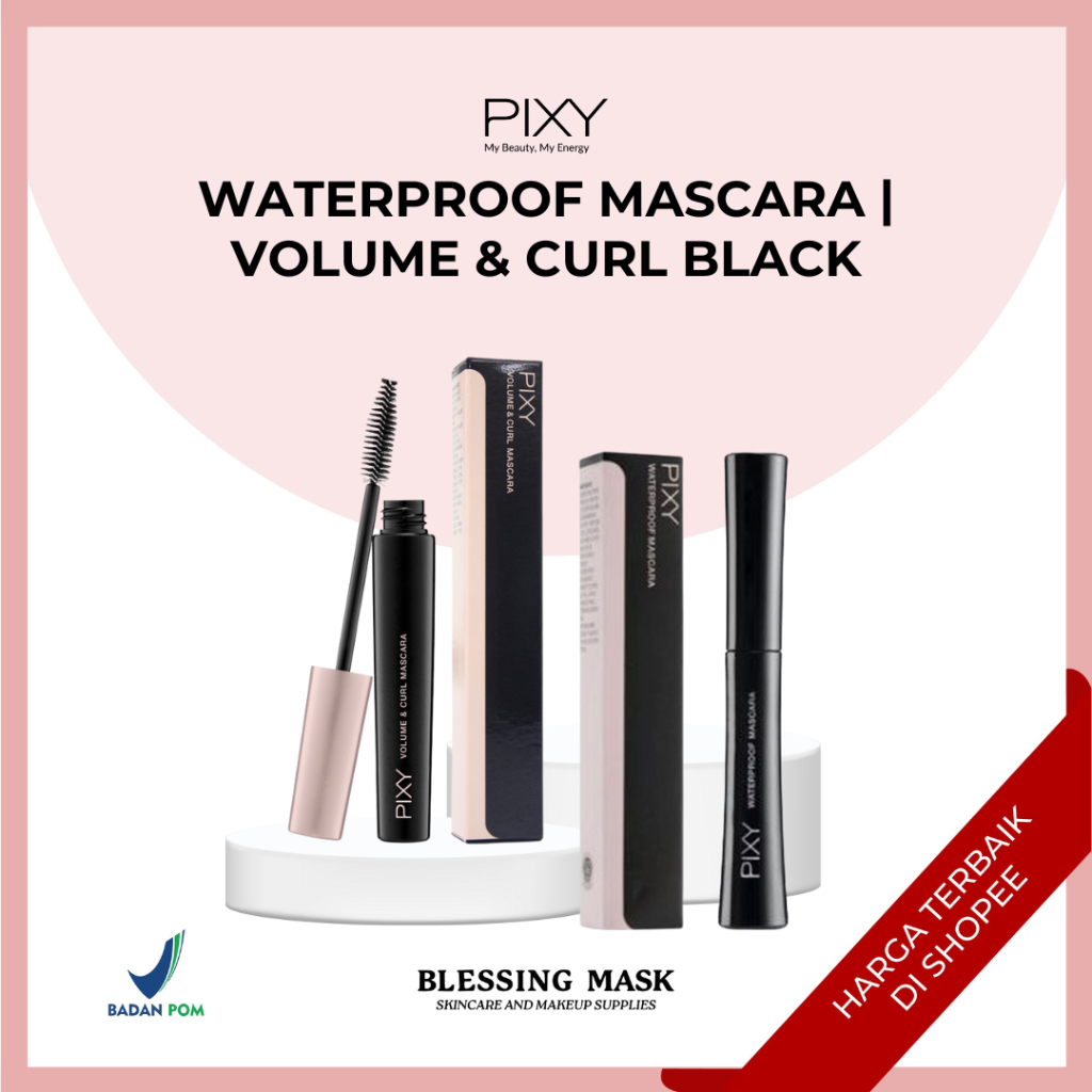 Jual PIXY Waterproof Mascara Black | Volume & Curl Black | Maskara ...