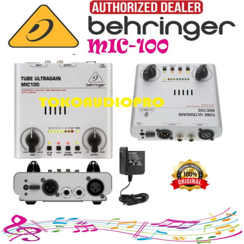 Jual Behringer Tube Ultragain MIC100 Microphone Preamp Behringer MIC-100 | Shopee Indonesia
