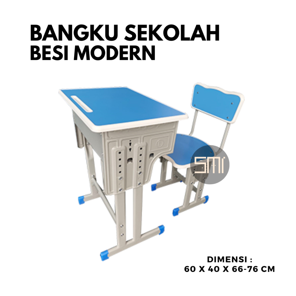 Jual Meja Kursi Sekolah Modern, Bangku Sekolah Besi, Bangku Siswa ...