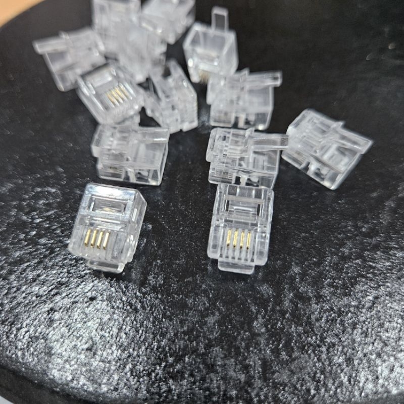 Jual Konektor Telepon RJ11 4 PIN Kualitas Bagus | Shopee Indonesia