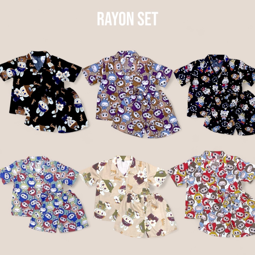 Jual Kidoremi Rayon Set - Setelan Setcel Rayon Viscose Premium Anak ...