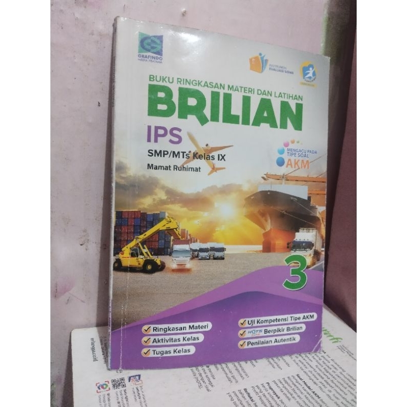 Jual buku brilian ips kelas 9 IX 3 smp mts grafindo akm | Shopee Indonesia