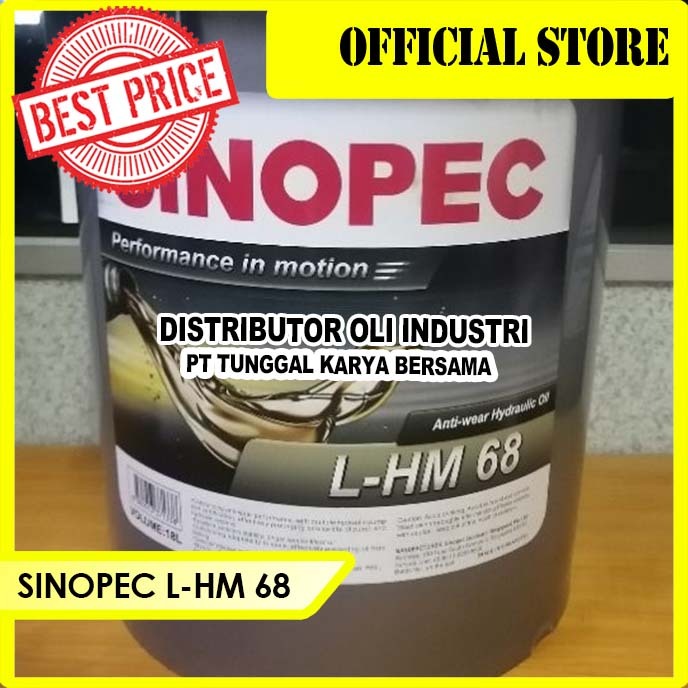 Jual L-HM 68 Ashless Anti-wear Hydraulic Oil - 20 Liter | Shopee Indonesia