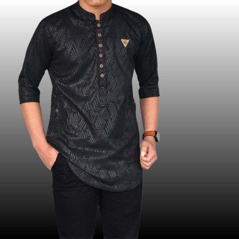 Jual ANWA ONE - Baju Koko Kurta Pakistan Emboss Original Anwa One Motif ...