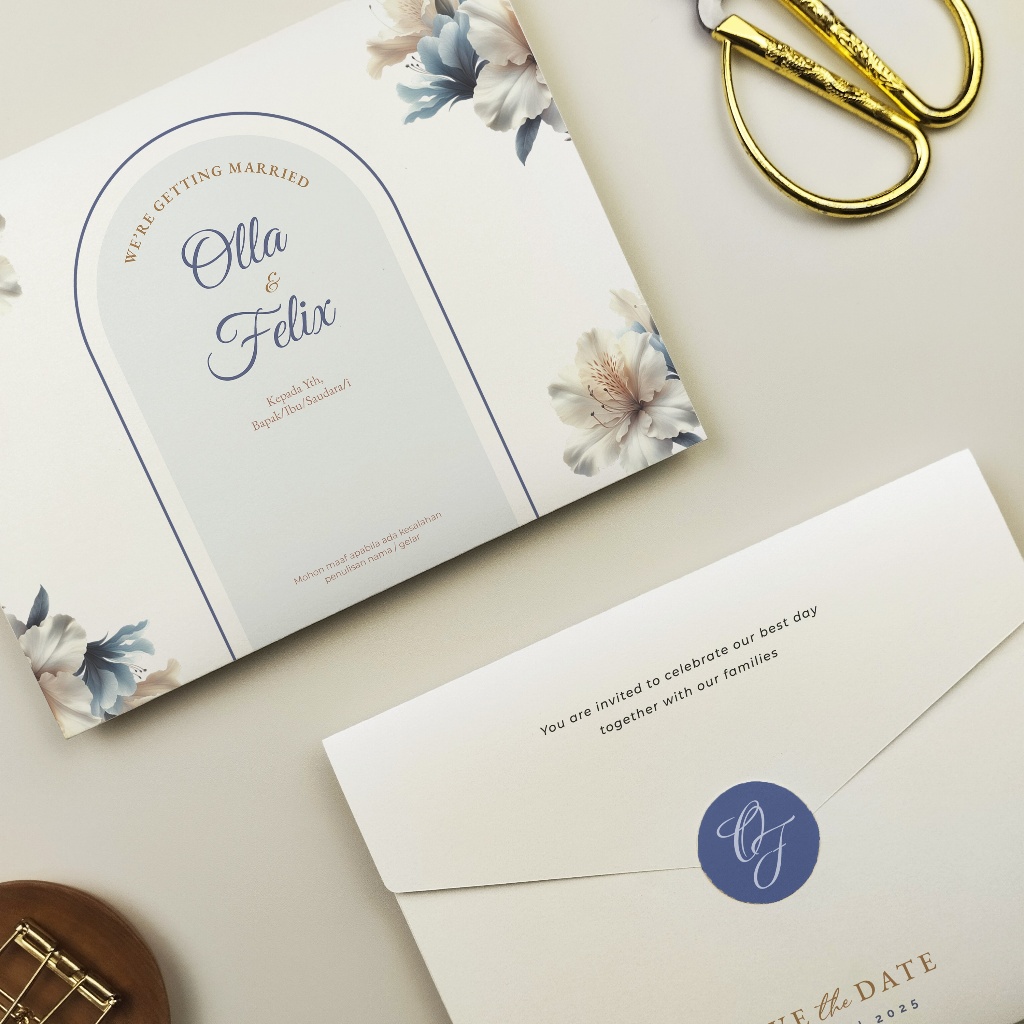 Jual Undangan Pernikahan Cetakgrafis Unik Simple Minimalis (LE002 ...