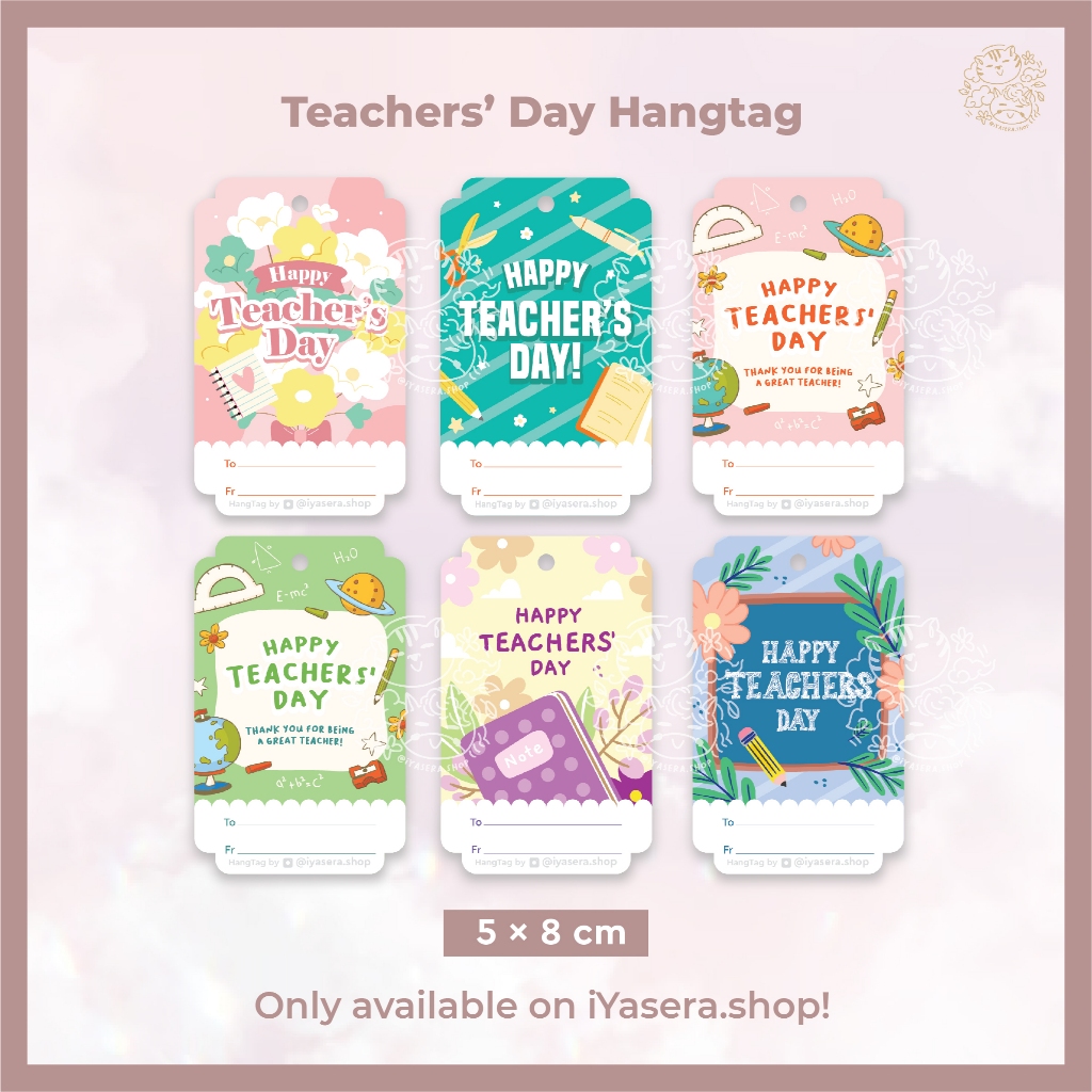 Jual Teacher's Day Hari Guru Hang Tag / Gift Tag / Kartu Ucapan Lucu ...