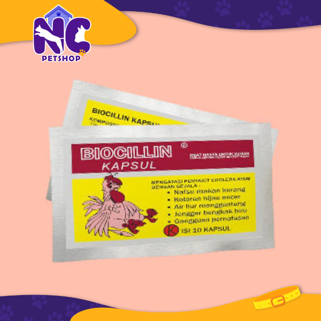 Jual BIOCILIN EKA FARMA 10 KAPSUL - Obat penyakit kholera ( berak hijau ...