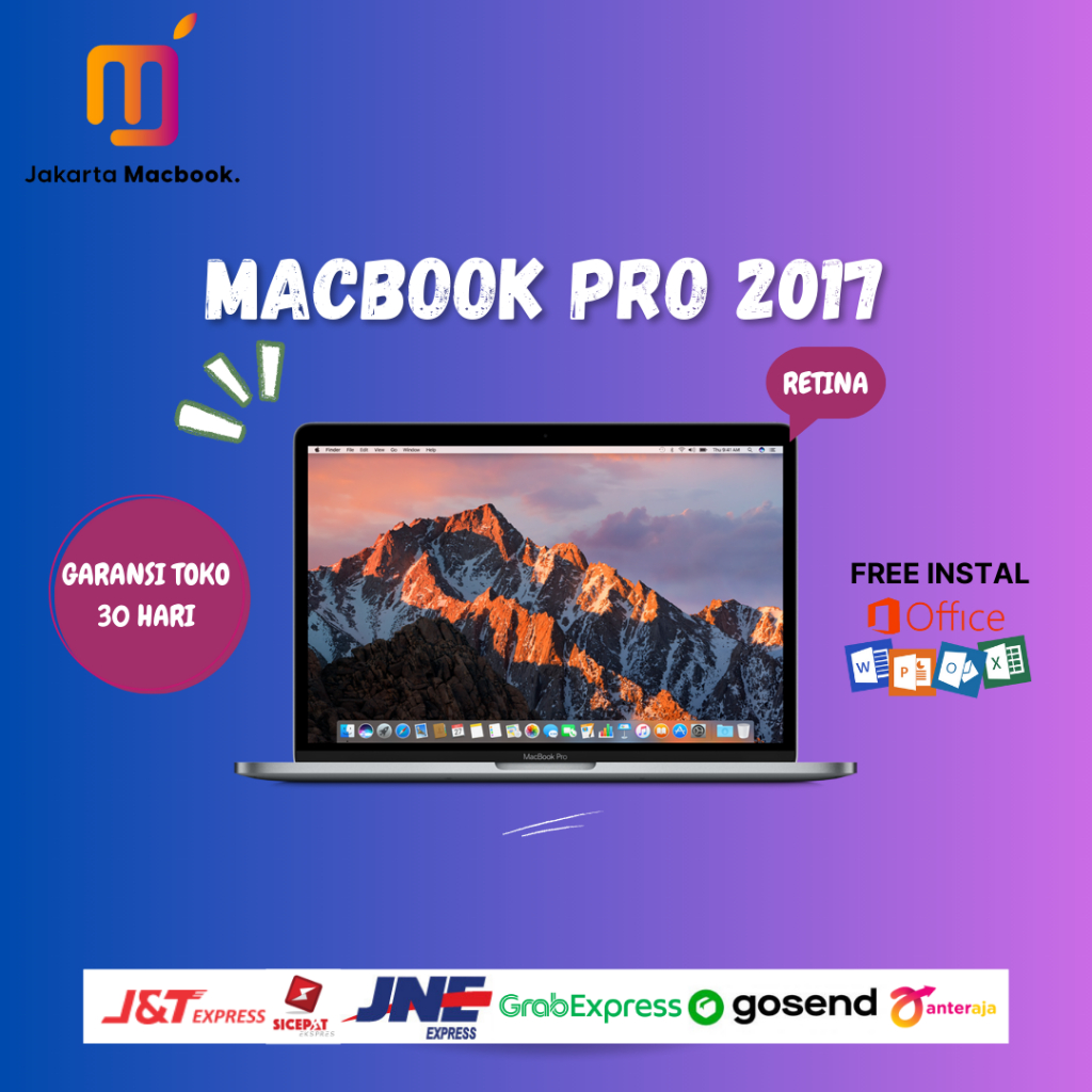 Jual MacBook Pro Retina 2017 With Toucbar 13inch Core i5/i7 256gb 512gb ...