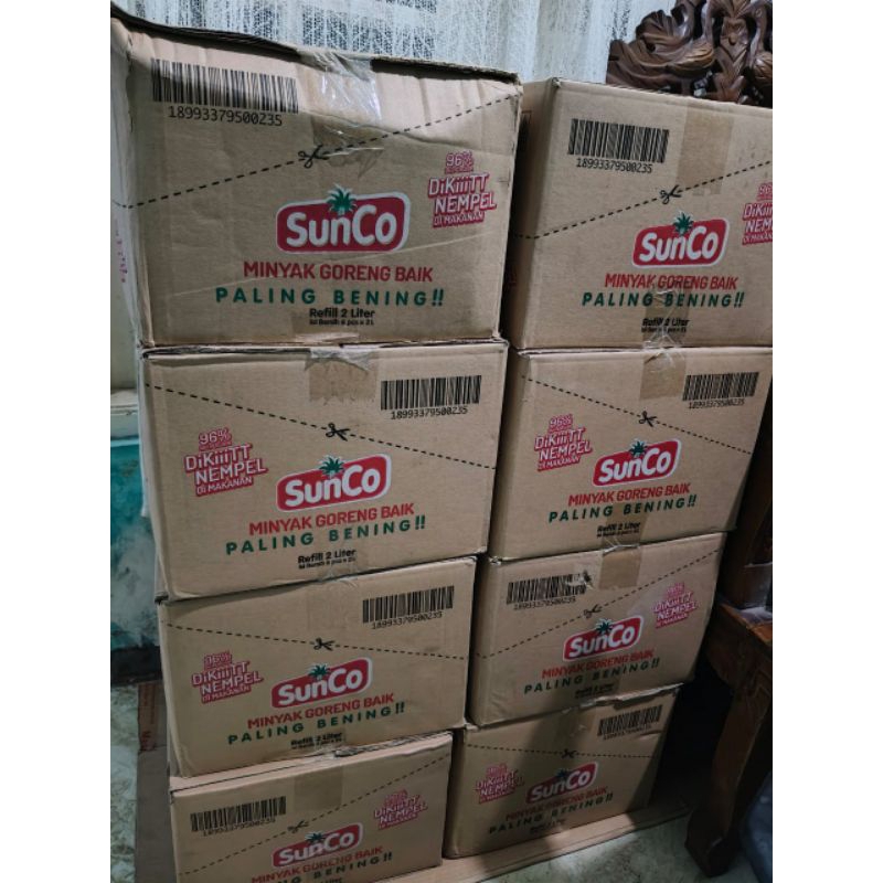 Jual MINYAK GORENG SUNCO 1 DUS ( 2L x 6pcs) | Shopee Indonesia