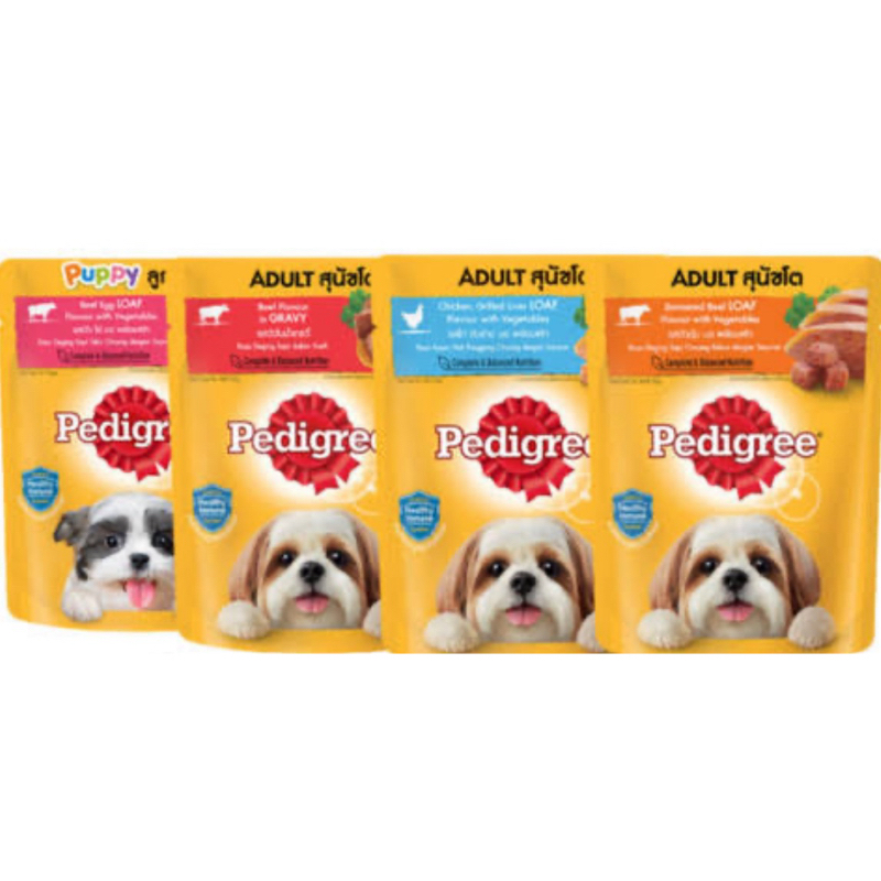 Jual Pedigree sachet 80gr pedigree sachet adult beef,puppy beef ...