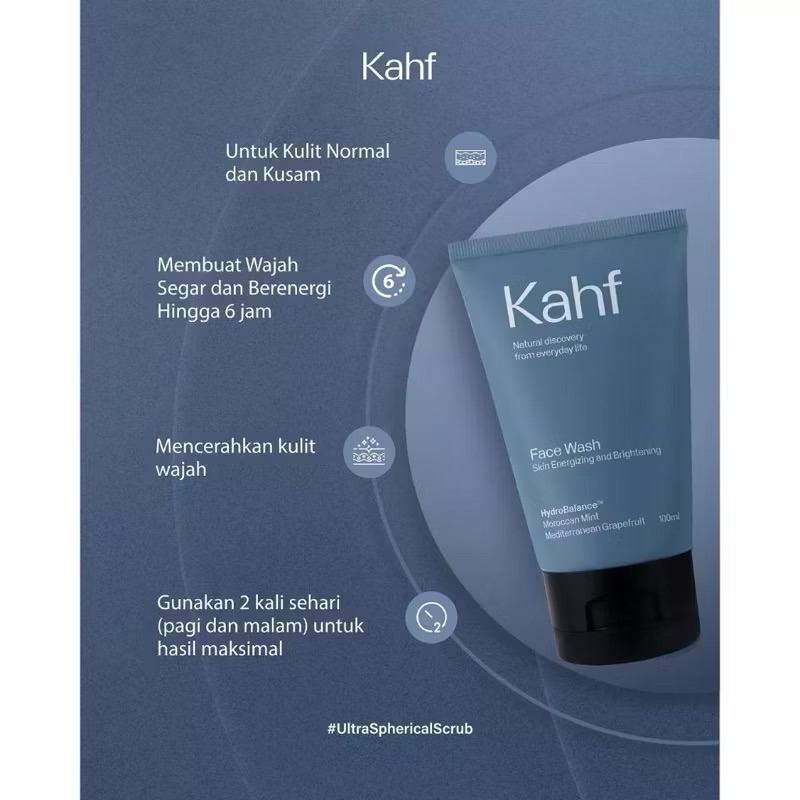 Jual Kahf facial wash 100 ml | Shopee Indonesia
