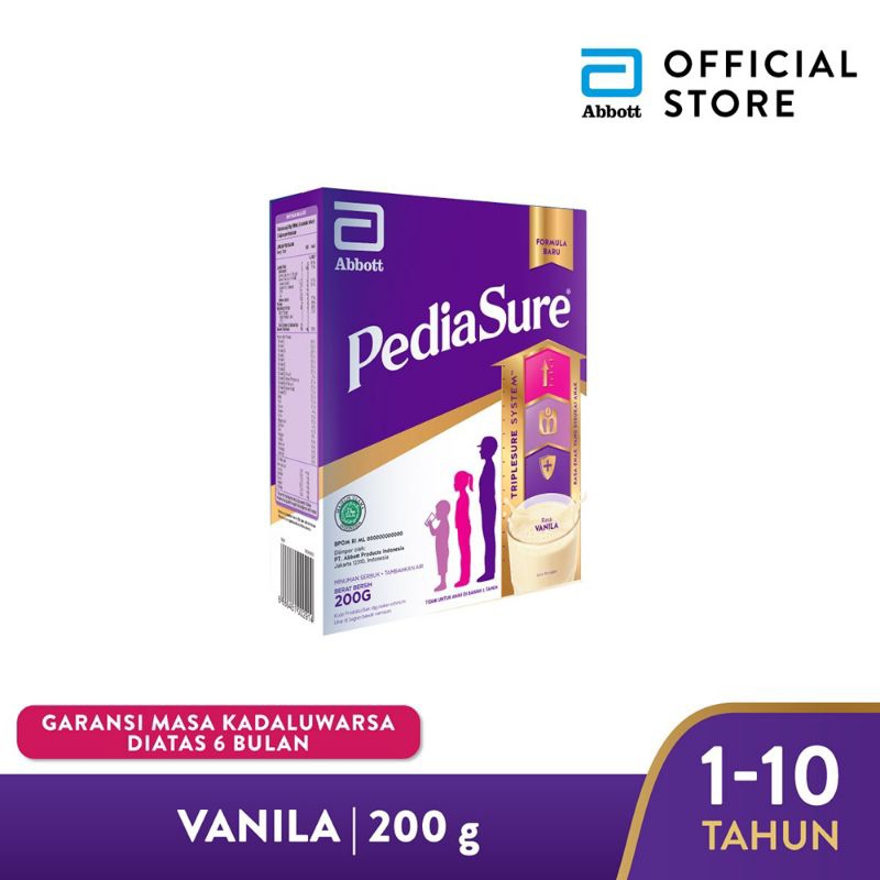 Jual PediaSure Triplesure Susu Formula Pertumbuhan Anak Vanila 200 g | Shopee Indonesia