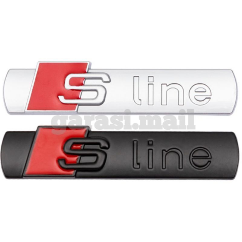 Jual Stiker Emblem Badge S Line Bahan Besi Timbul 3D Sticker Tulisan ...