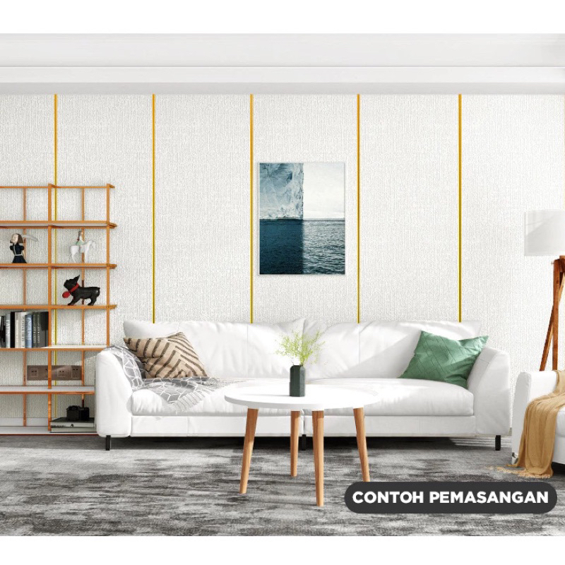 Jual LIST WALL STICKER PANJANG 1 METER / LIST PLAT STRIP MIRROR / LIST ...