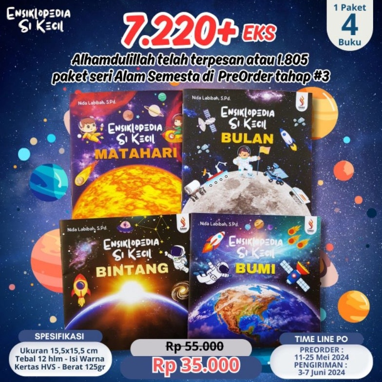 Jual KODE R26L Ensiklopedia Si Kecil Alam Semesta Matahari Bumi Bulan ...