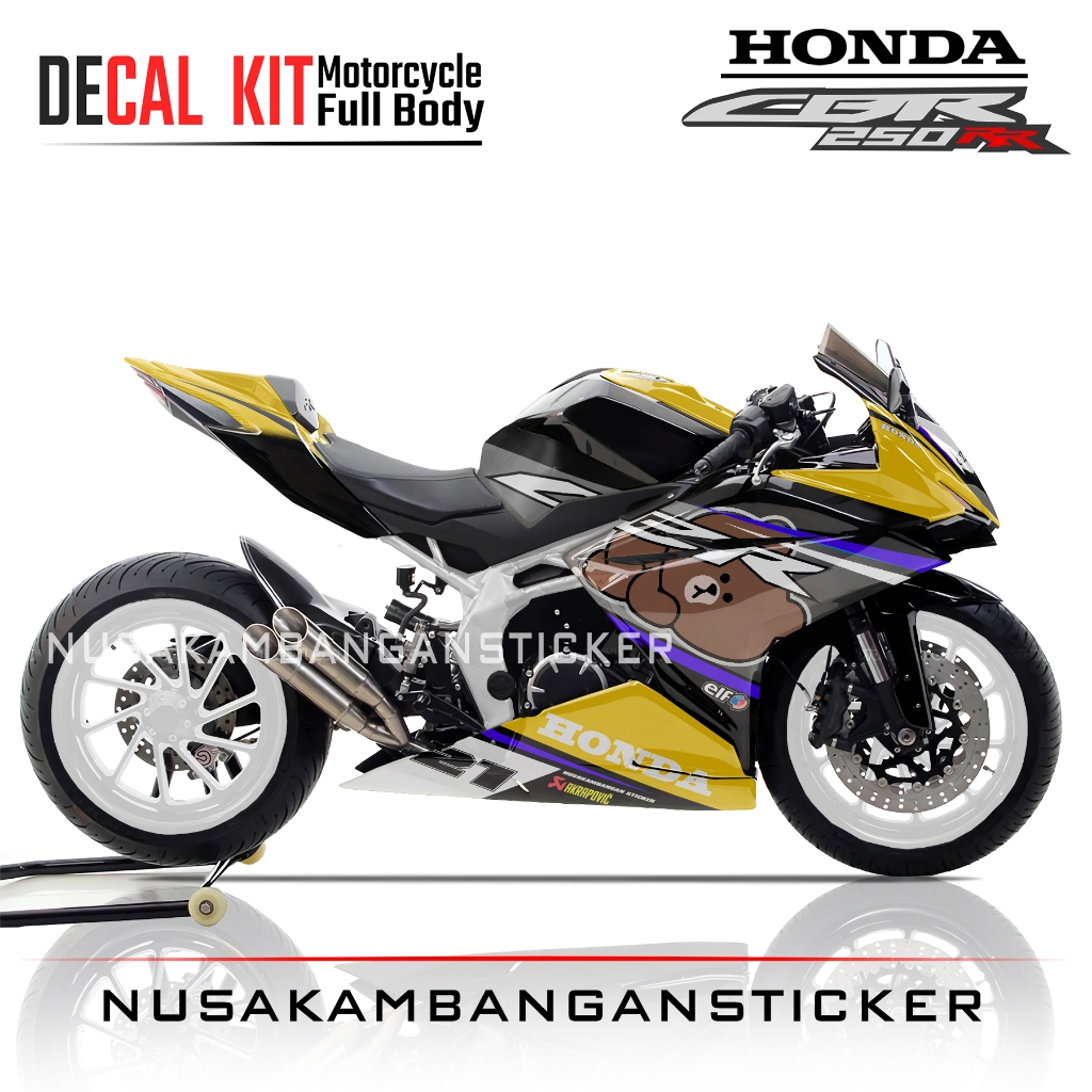 Jual STIKER DECAL CBR 250RR PANDA KUNING STICKER FULL BODY | Shopee ...