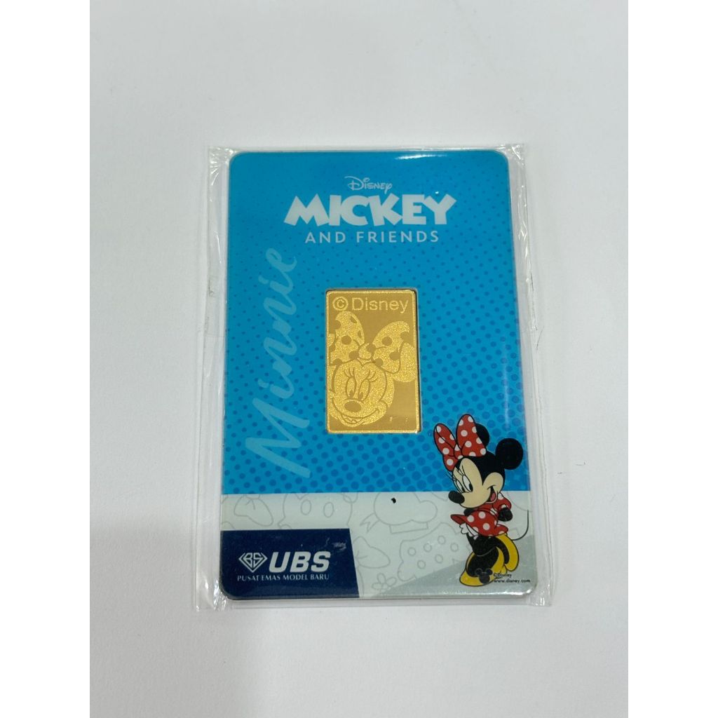 Jual 5 GRAM LM LOGAM MULIA EMAS UBS DISNEY MICKEY MINNIE & FRIENDS ...