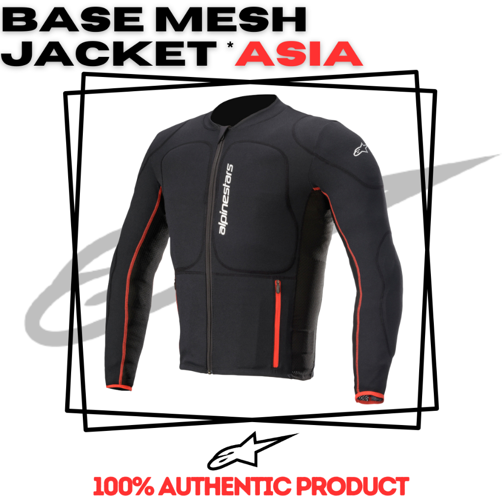 Jual Alpinestars Base Mesh Black Jacket Asia Fit Inner Protector Jaket ...