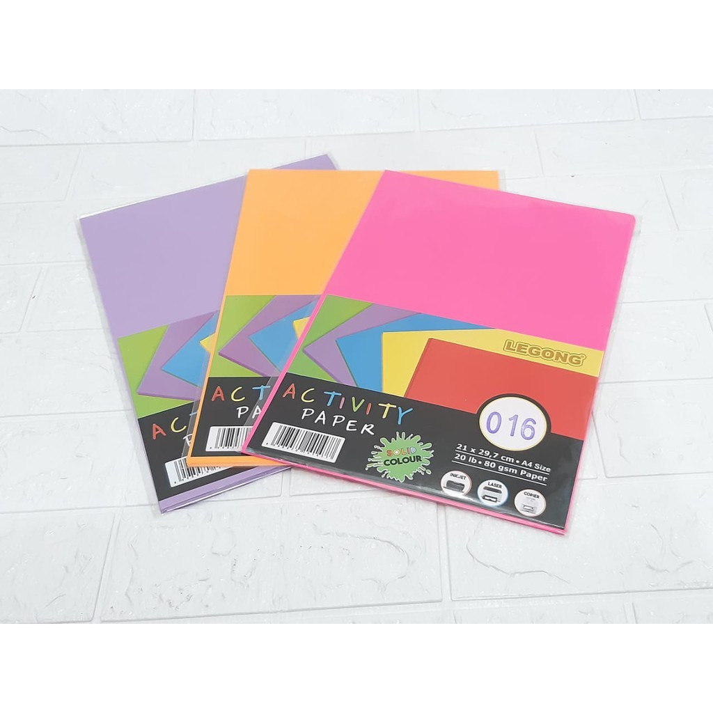 Jual Kertas Origami Activity A4 Legong Solid - Pastel - Kertas Origami ...