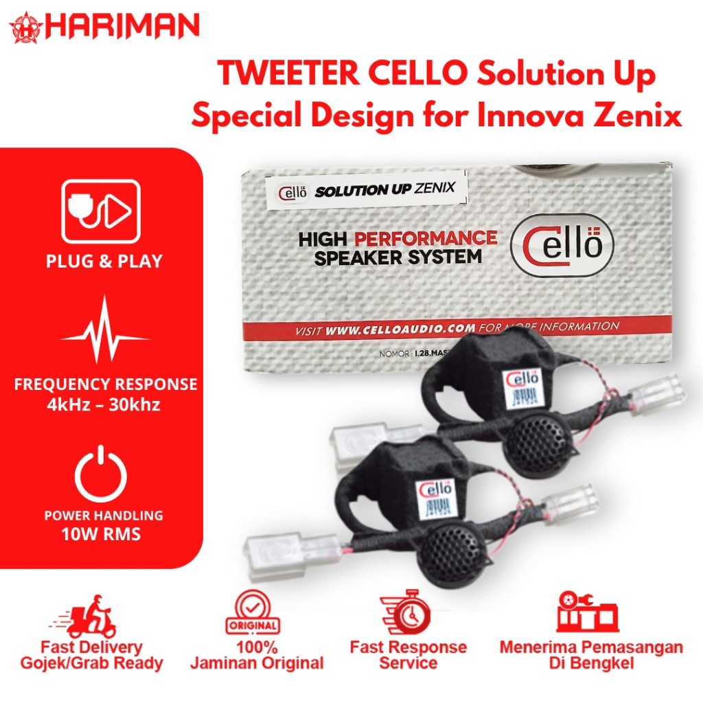 Jual Tweeter Cello Solution Up Spesial For Innova Zenix | Shopee Indonesia
