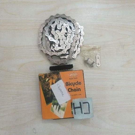 Jual Rantai Chain DTO Single Speed Chrome 114L | Shopee Indonesia