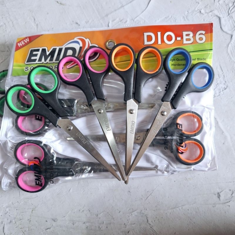 Jual ( 12 Pcs ) Gunting Renceng B6 emidio/Fortis | Shopee Indonesia
