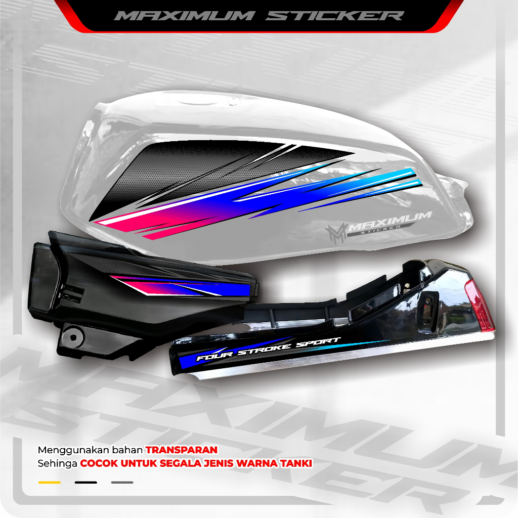 Jual STRIPING GL PRO - STICKER GL - STRIPING HONDA GL PRO TRANSPARAN ...