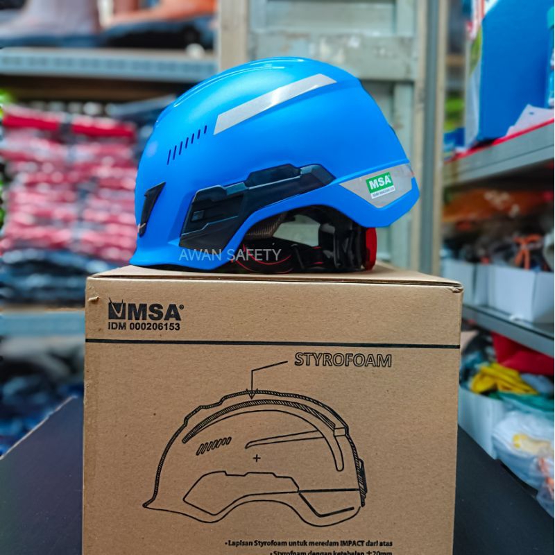 Jual HELM CLIMBING MSA ORIGINAL SNI WARNA BIRU / HELM PANJAT TEBING ...
