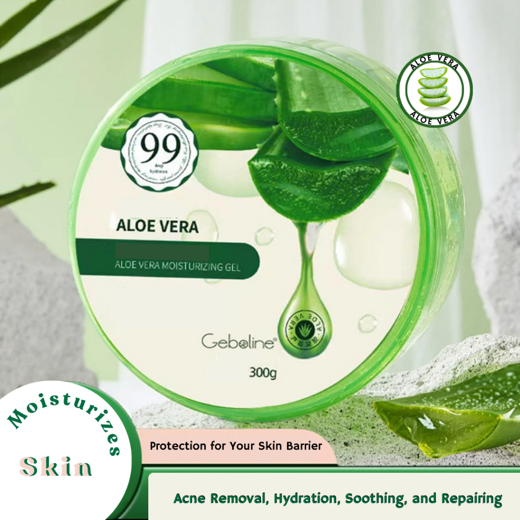 Jual GEBOLINE Lidah Buaya Aloevera 99% Moisturizing & Soothing Skincare ...