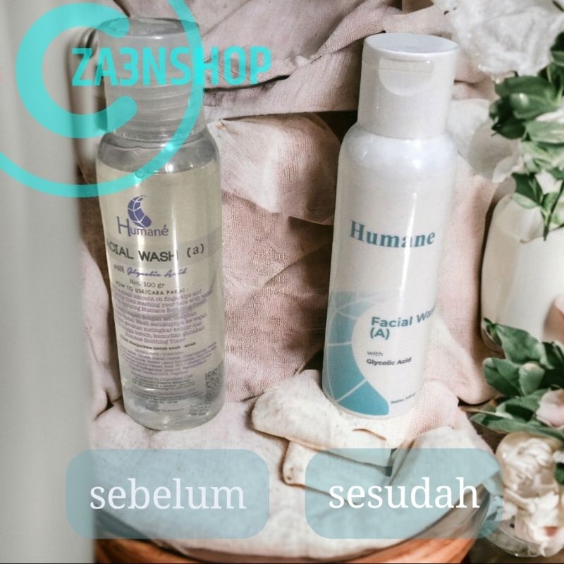 Jual HUMANE FACIAL WASH WITH GLYCOLIC ACID ( A ) | Shopee Indonesia
