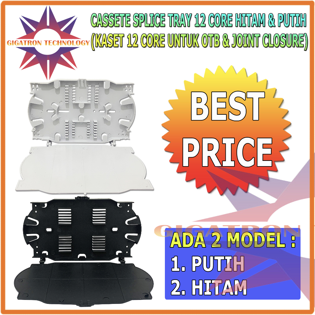 Jual Cassete 12 Core / Kaset 12 Core / Splice Tray 12 Core Fiber Optic ...