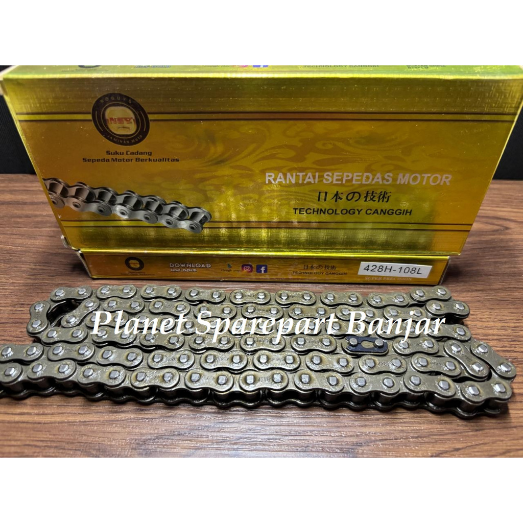 Jual Rantai Roda 428H 108L NGY Gold | Shopee Indonesia