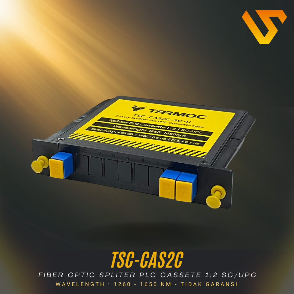 Jual Tarmoc Splitter 1:2 SC/UPC | Splitter FO 1:2 Box Cassette Fiber ...