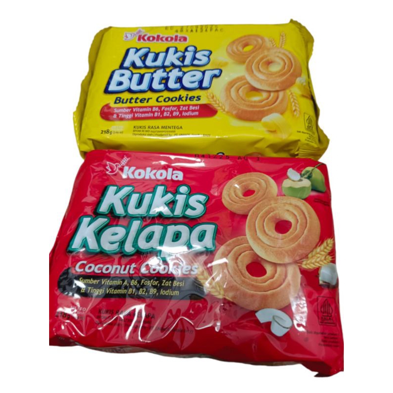 Jual Kokola kukis Varian Butter cookies rasa mentega Coconut cookies ...