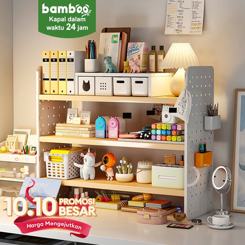 Jual Rak Buku Rak Meja Stationery Desktop Storage Rak Buku Desktop Rak ...