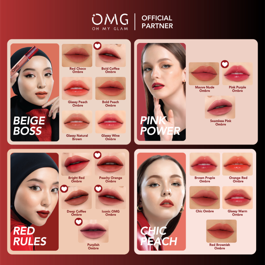 Jual STARTLUX Paket Ombre Lips OMG | Lipcream OMG Ombre Coffee Edition ...