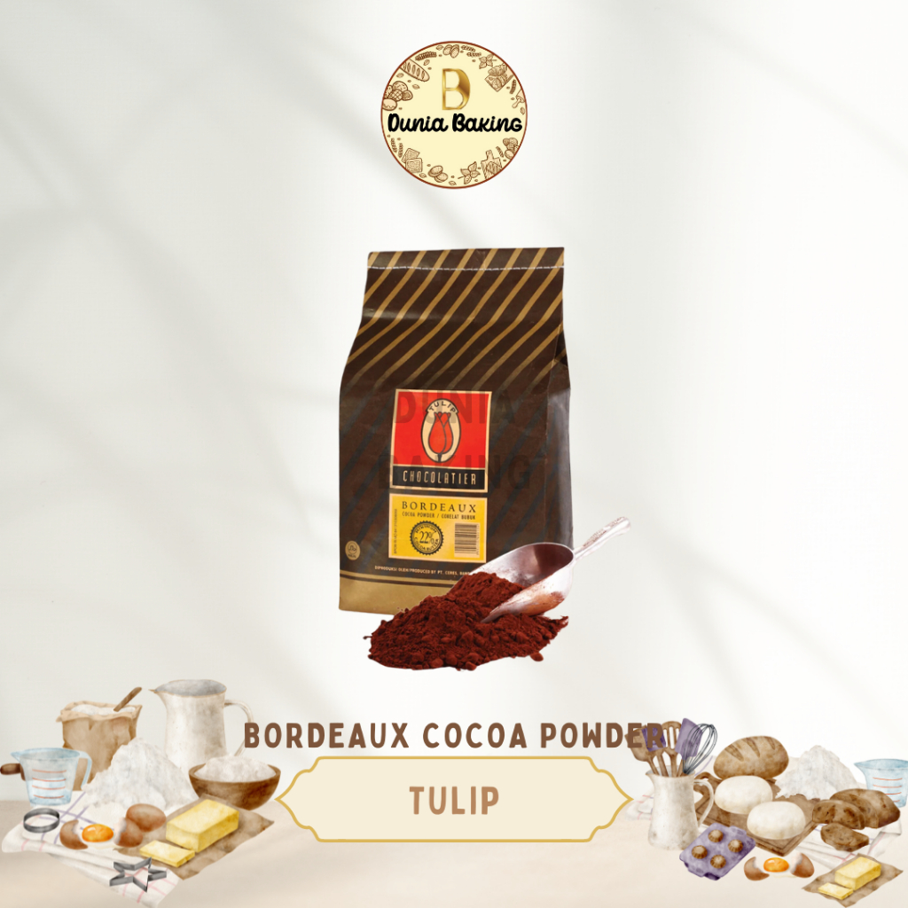 Jual Tulip Bordeaux 500gr, 250gr & 100gr | Coklat Bubuk Cocoa Powder ...