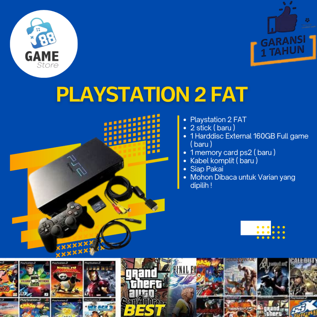Jual PS2 / PLAYSTATION 2 FULL GAME SIAP PAKAI | Shopee Indonesia