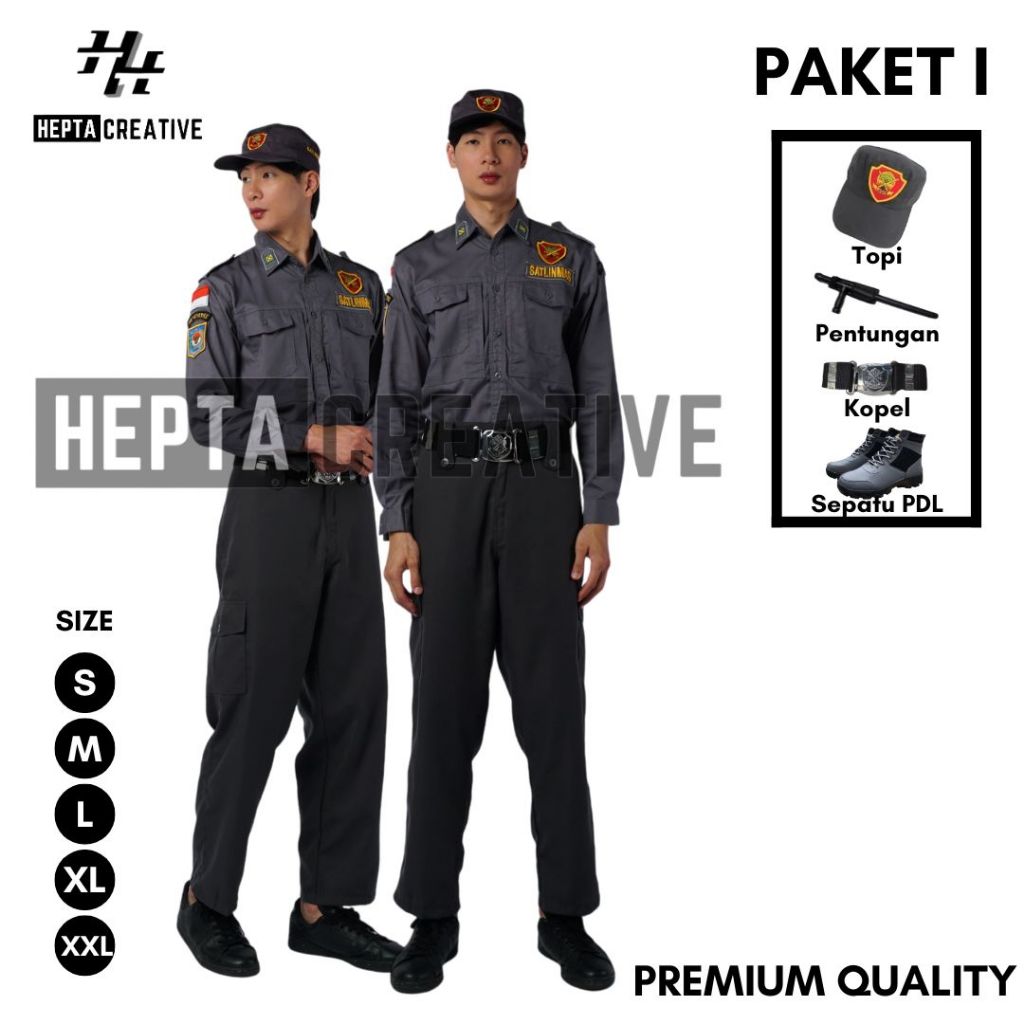 Jual HEPTA CREATIVE SETELAN SATLINMAS LENGKAP PAKAIN DINAS HANSIP FULL ...