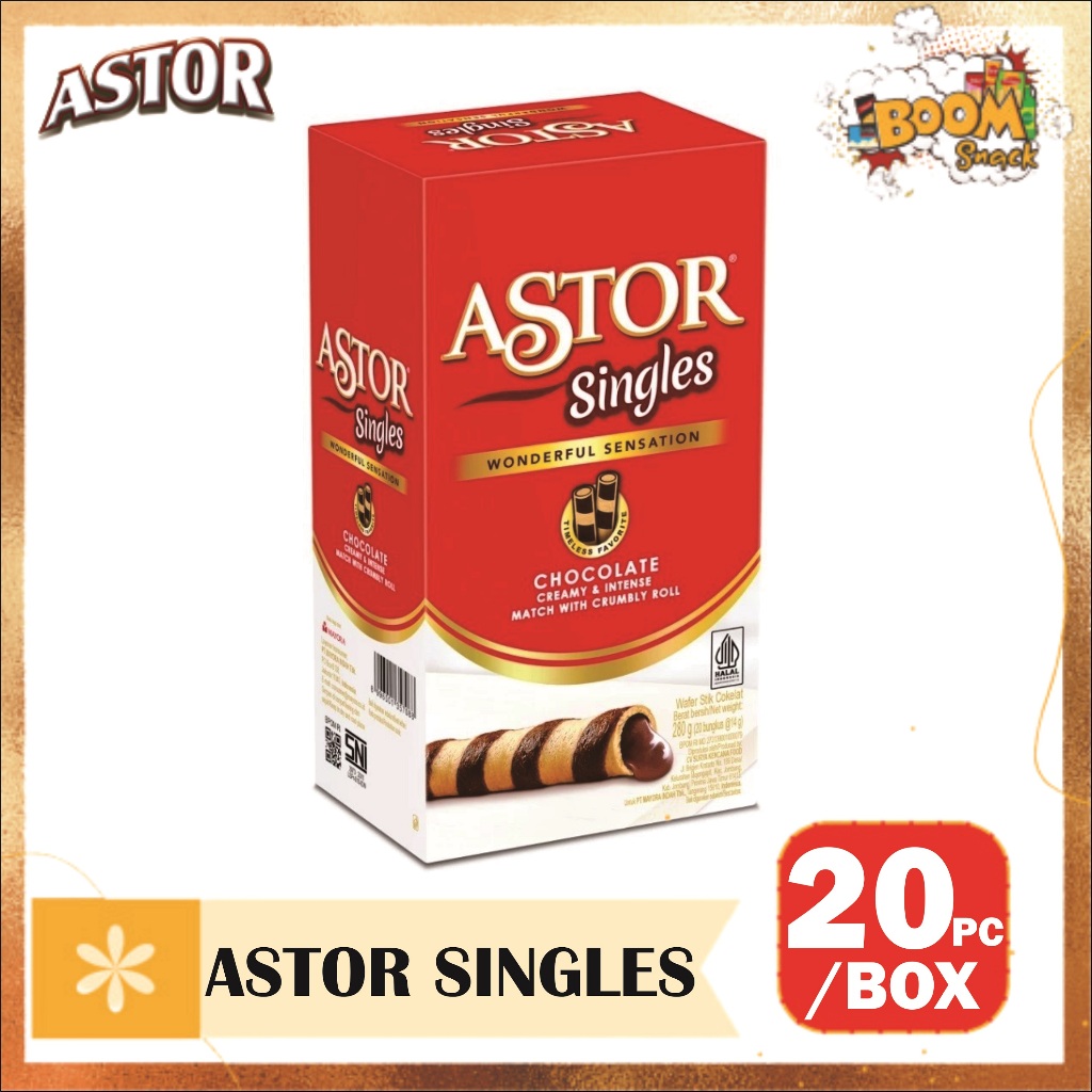 Jual Astor Singles Wafer Stick Isi 20 pcs [KEMASAN BARU!!] | Shopee ...