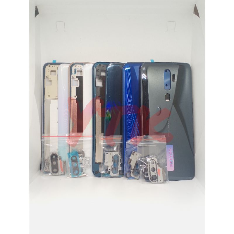 Jual HOUSING/CASING FULLSET BACKDOOR + FRAME BAZZEL SAMPING OPPO A5 2020/A9 2020 | Shopee Indonesia