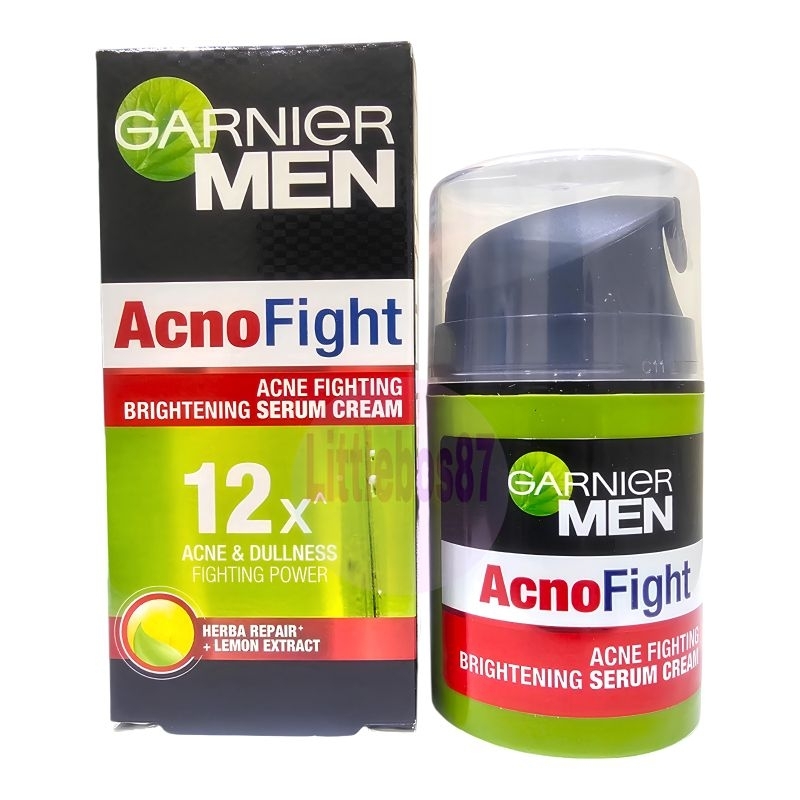 Jual Garnier Men Serum 40 ml Acno Fight Acne Fighting Brightening Cream Skin Care 40ml | Shopee ...