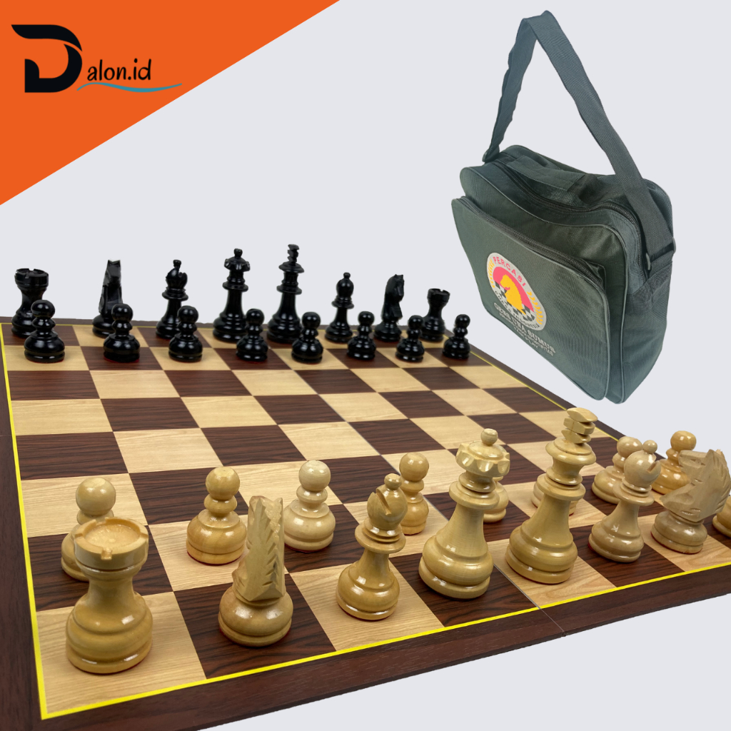 Jual Catur Lipat Kayu Percasi Standar International 50cm Original ...
