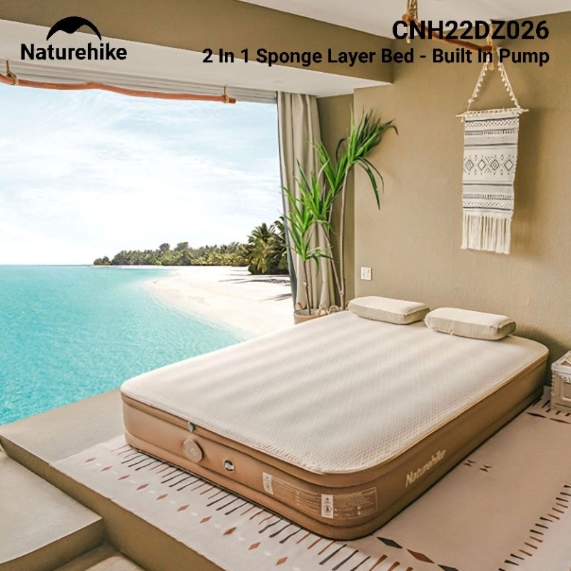 Jual KASUR ANGIN LIPAT POMPA NATUREHIKE CNH22DZ026 2 IN 1 SPONGE BUILT ...