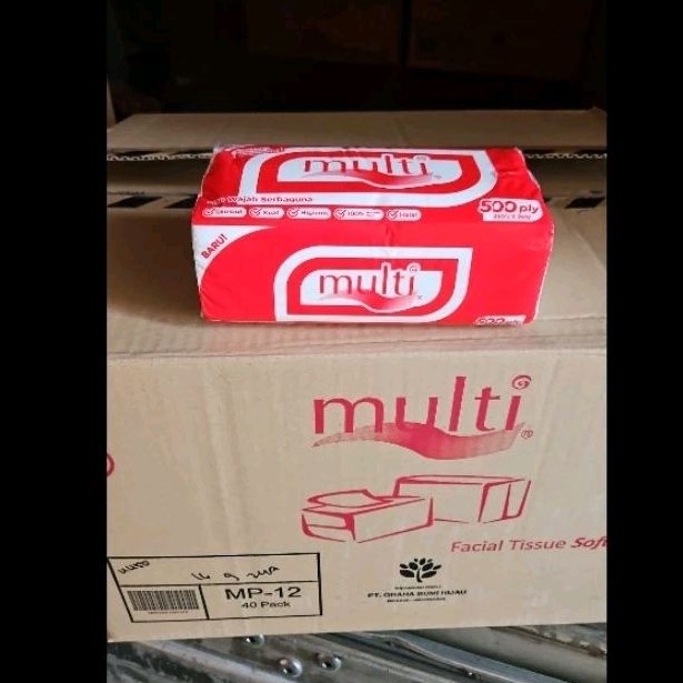 Jual TESSA MULTI MERAH PUTIH 250 SHEET (DUS isi 40) | Shopee Indonesia