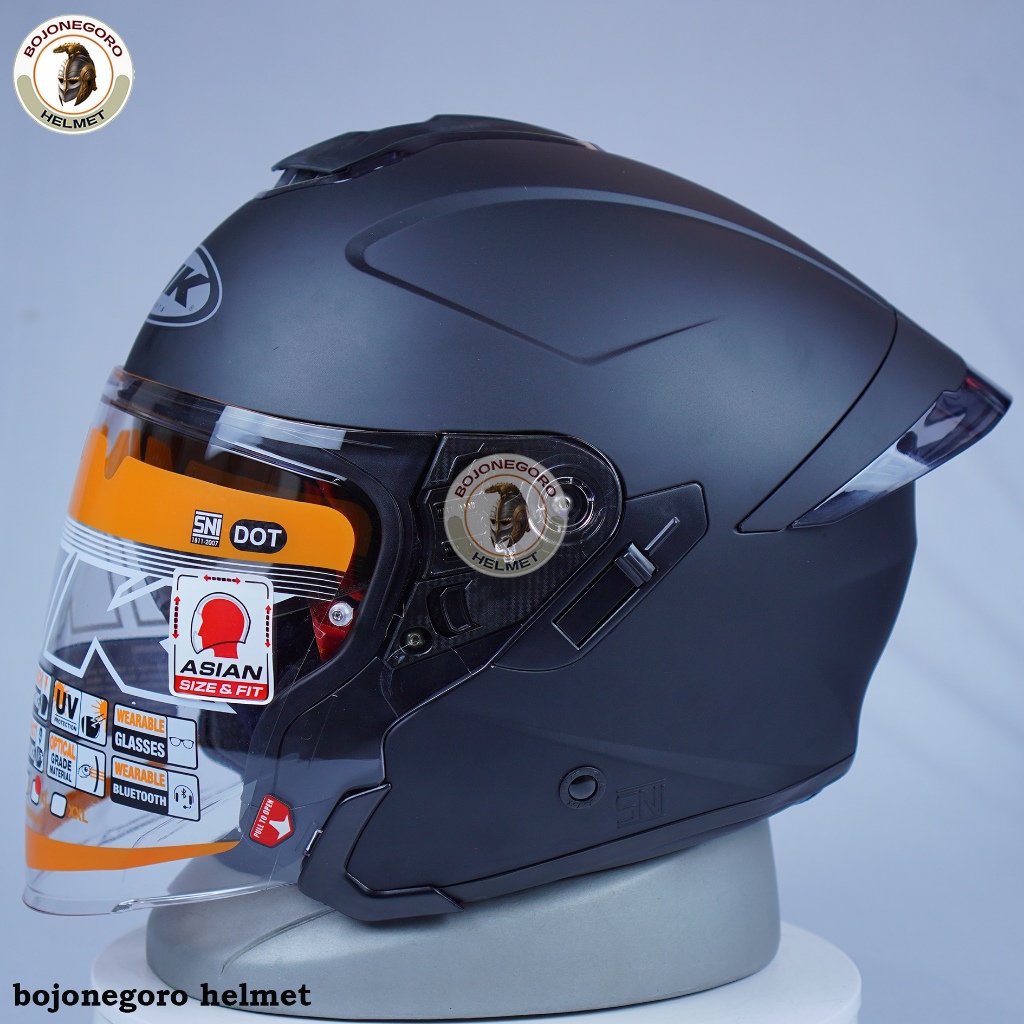 Jual INK TERRA 2 ORIGINAL DOT SNI HELM HALF FACE FREE SPOILER | Shopee ...
