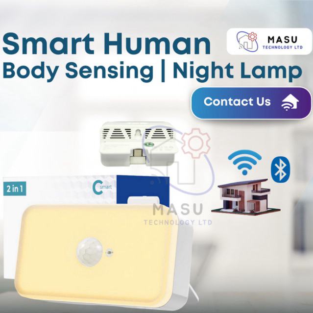 Jual LED PIR Human Body Motion Sensing Warm Light Color Type-C Night ...